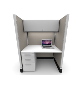 Budget Call Center Cubicles 67″ With Bin | Cubicles.net